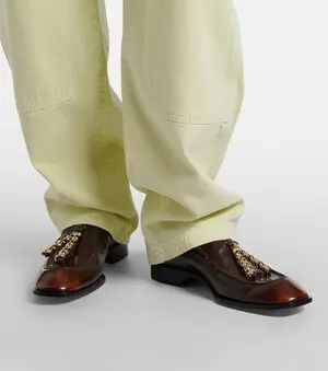 AGOLDE Laria Pieced Tapered Jeans - Yellow