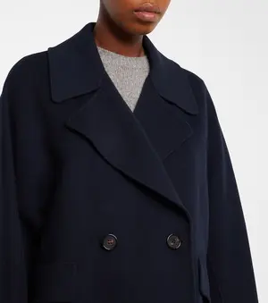 Max Mara Virgin Wool Coat - Blue