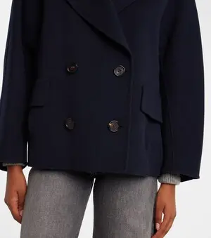 Max Mara Virgin Wool Coat - Blue
