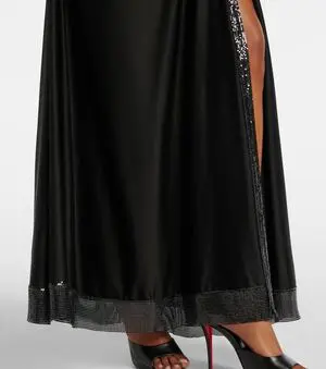 Rabanne Embellished Jersey Gown