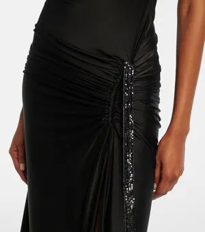Rabanne Embellished Jersey Gown