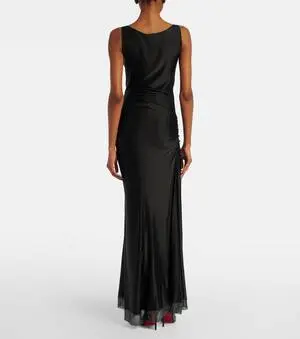 Rabanne Embellished Jersey Gown