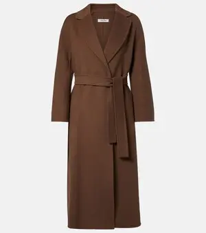 Max Mara Wool Wrap Coat - Brown