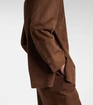 Max Mara Suede Leather Jacket - Brown