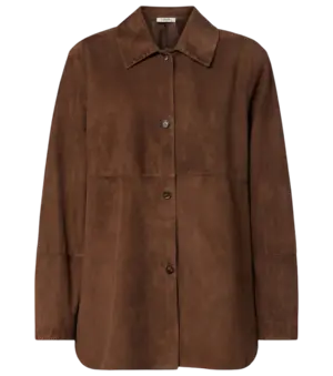 Max Mara Suede Leather Jacket - Brown