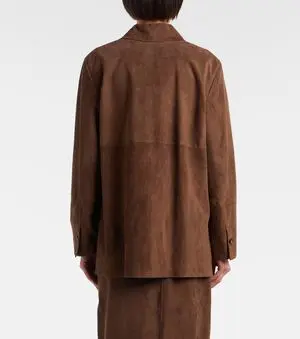 Max Mara Suede Leather Jacket - Brown