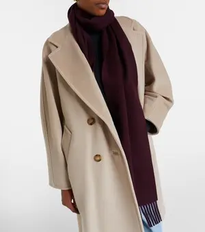 Max Mara Logo Wool Scarf