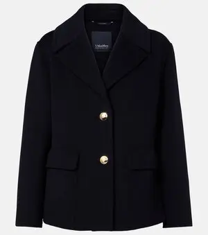 Max Mara Virgin Wool Jacket - Blue
