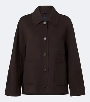 Max Mara Virgin Wool Jacket - Brown