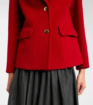 Max Mara Virgin Wool Jacket - Red