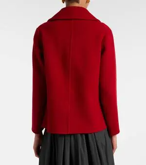 Max Mara Virgin Wool Jacket - Red