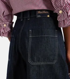 Max Mara Quadro Denim Bermuda Shorts