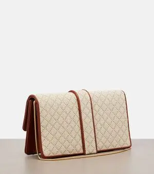 Manolo Blahnik Maycap Raffia-effect Clutch
