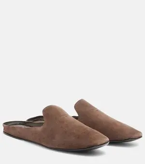 Max Mara Suede Mules - Brown
