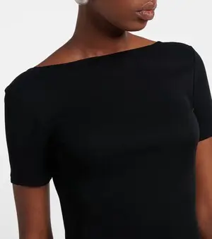 Jacquemus Sole Cutout Jersey Midi Dress