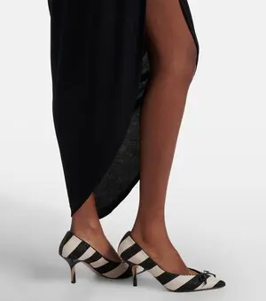 Jacquemus Sole Cutout Jersey Midi Dress