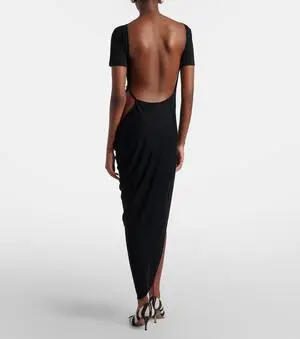 Jacquemus Sole Cutout Jersey Midi Dress