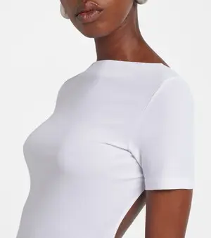 Jacquemus The Sole Cutout Jersey Midi Dress