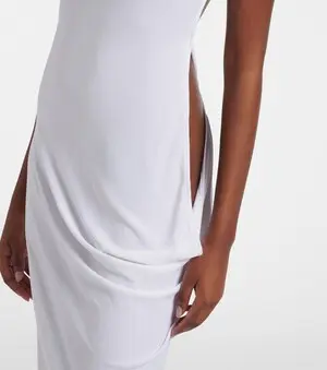 Jacquemus The Sole Cutout Jersey Midi Dress