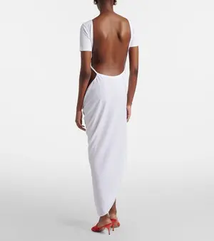 Jacquemus The Sole Cutout Jersey Midi Dress