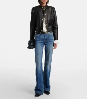 7 For All Mankind Dojo Flared Jeans - Blue