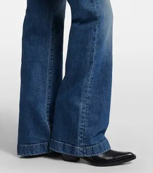 7 For All Mankind Dojo Flared Jeans - Blue