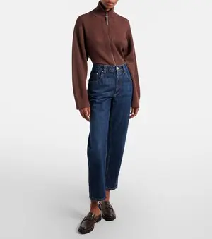 Brunello Cucinelli Cropped Straight Jeans - Blue