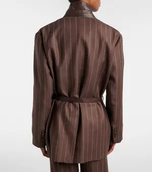 Brunello Cucinelli Belted Virgin Wool Blazer