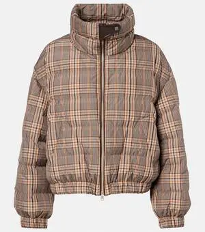Brunello Cucinelli Checked Down Jacket