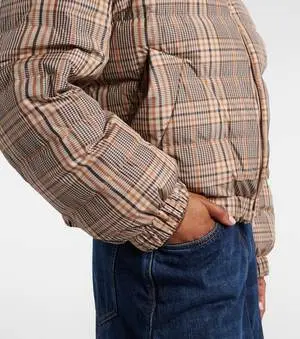 Brunello Cucinelli Checked Down Jacket