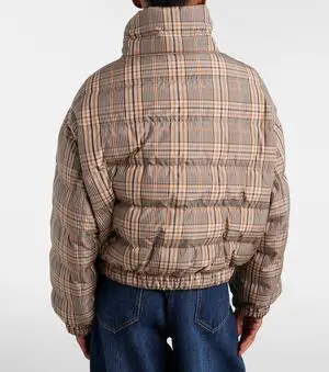 Brunello Cucinelli Checked Down Jacket