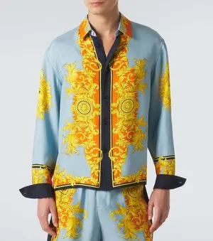 Versace Printed Silk Shirt