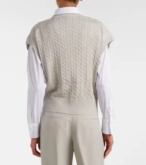 Brunello Cucinelli Cable-knit Cotton-blend Sweater