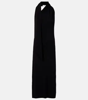 Altuzarra Altuzarra Mitchell Scarf-Detail Midi Dress In Blossom Black