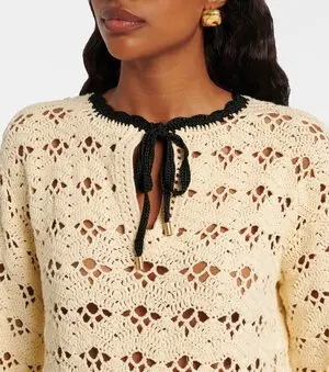 Zimmermann Aster Crochet Cotton Top