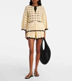 Zimmermann Aster Crochet Cotton Top