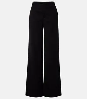Gucci Wool Wide-leg Pants - Black