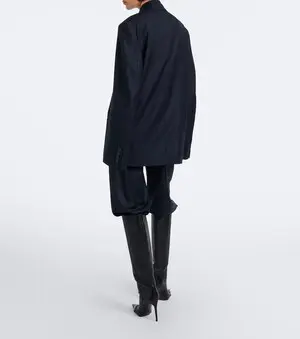 Gucci Wool Wide-leg Pants - Blue