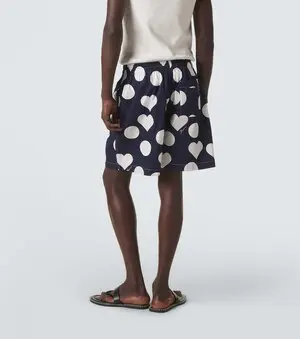 Jacquemus Polka-dot Cotton Poplin Shorts