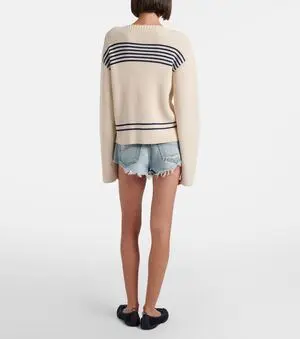 Balenciaga Frayed Denim Shorts