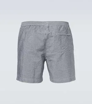 Sunspel Striped Swim Trunks - Blue