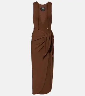 TALLER MARMO Two-piece Swimsuit And Cover-up Set - Brown