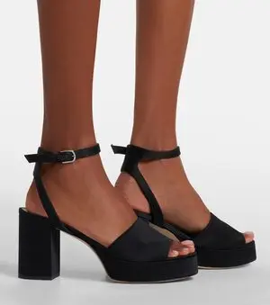TOTEME Satin Platform Sandals