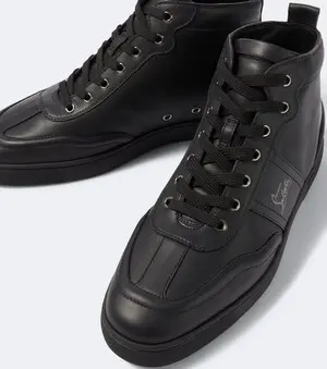 CHRISTIAN LOUBOUTIN Leather Retero High-top Sneakers