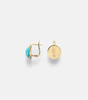 Ileana Makri Blue Eye 14kt Earrings With Turquoise