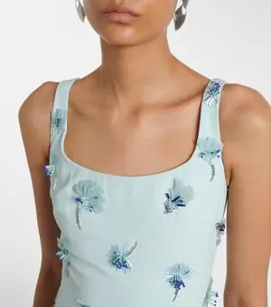Simkhai Briella Embellished Gown - Blue