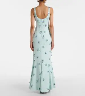 Simkhai Briella Embellished Gown - Blue