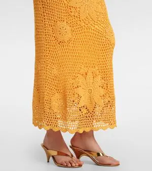 Simkhai Crochet Floral Maxi Dress
