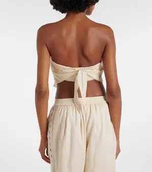 Simkhai Linen-blend Top - Beige