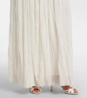 Simkhai Danielle Jersey Bustier Gown - White